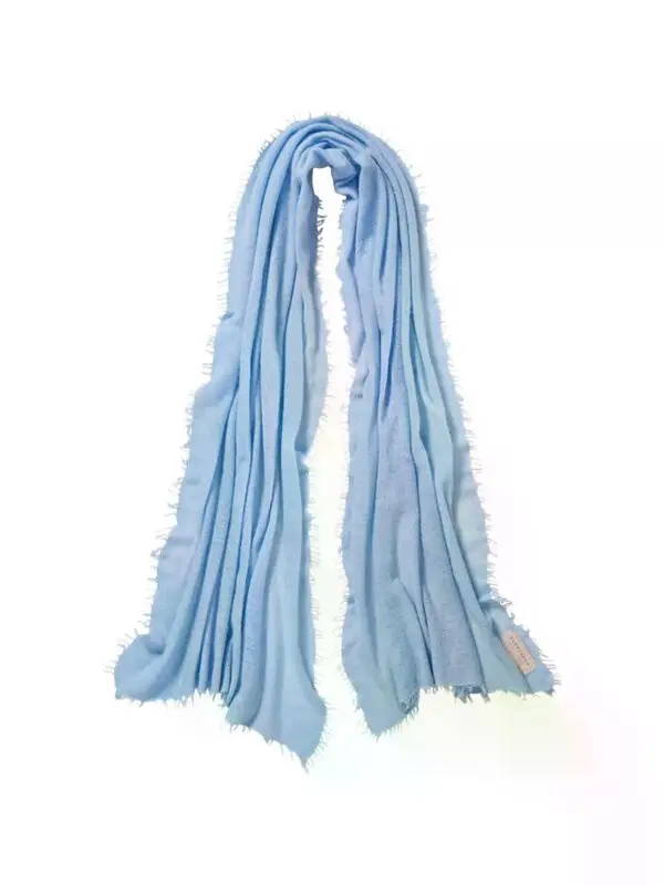 HIMALAYA CLOTHING Fringed-edges Scarf - Blue