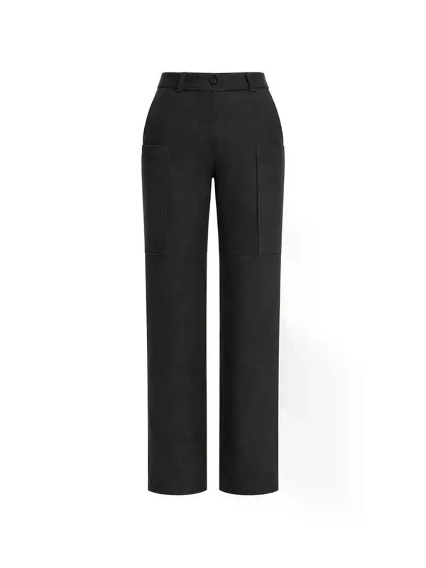 MARGAUX LONNBERG Patch-pocket Trousers - Black