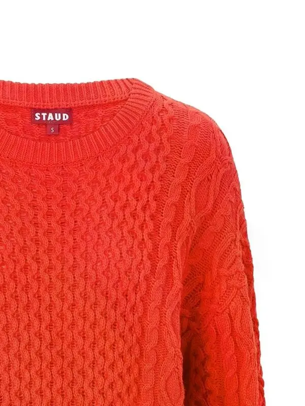 Staud Tracy Cable-knit Sweater