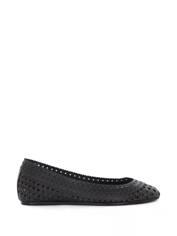 Isabel Marant Heart Cutout Ballerinas - Black