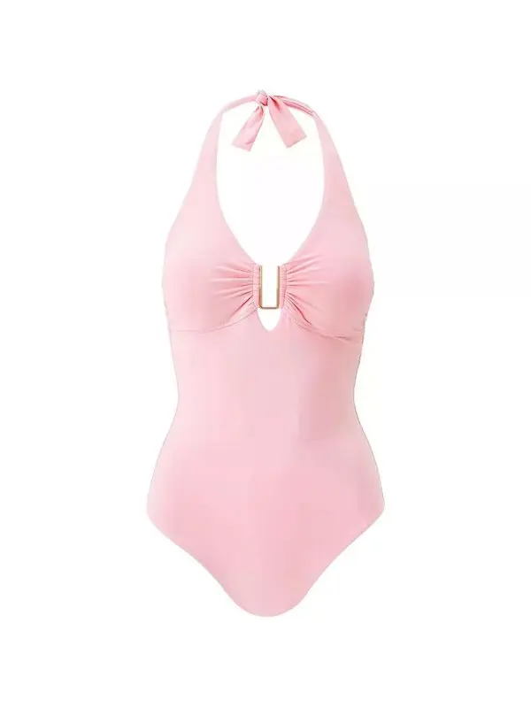 Melissa Odabash Tampa Halterneck Swimsuit - Pink