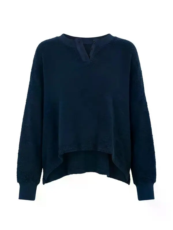 ASKK NY Great Jones V-neck Sweatshirt - Blue