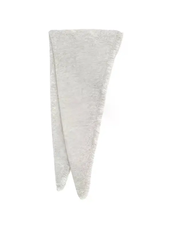 Isabel Marant Penina Fringed-hem Scarf - Grey