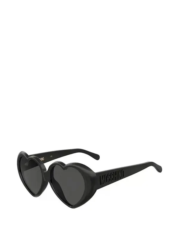 Moschino Heart Geometric Sunglasses - Black
