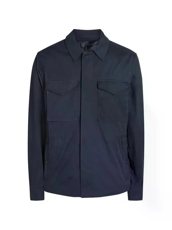 Moncler Roquille Reversible Down Shirt Jacket - Blue