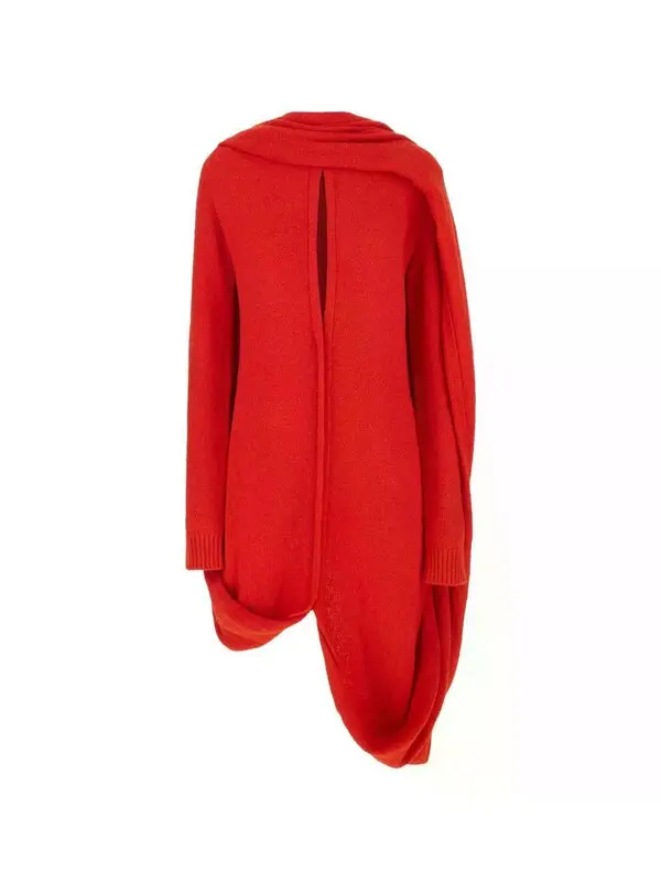 Sportmax Draped-design Asymmetric Dress - Red