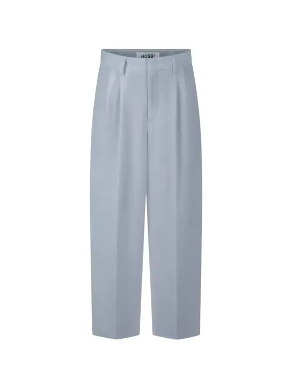 ROSSI Noa Pleats Cropped Trousers - Blue