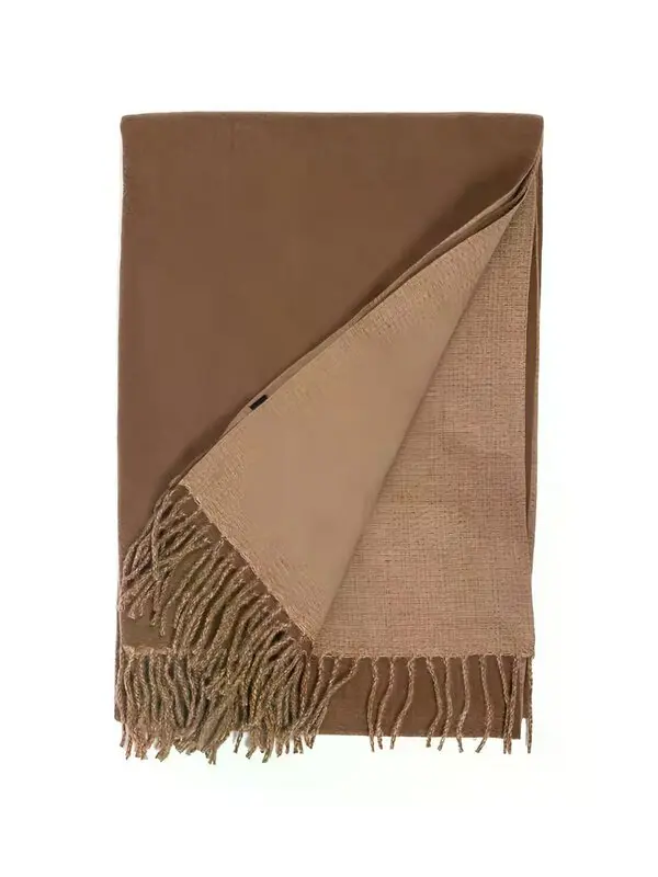 GOIA Fringed Scarf - Brown