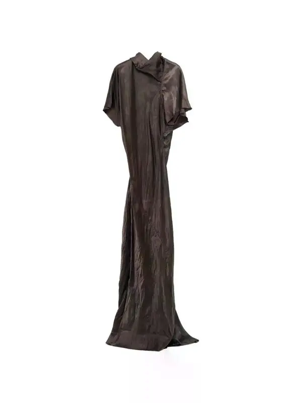 Rick Owens Draped Design Dress - Brown