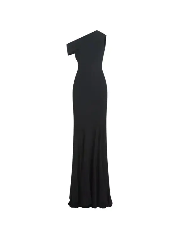 COLLINI MILANO Annna One-shoulder Maxi Dress - Black