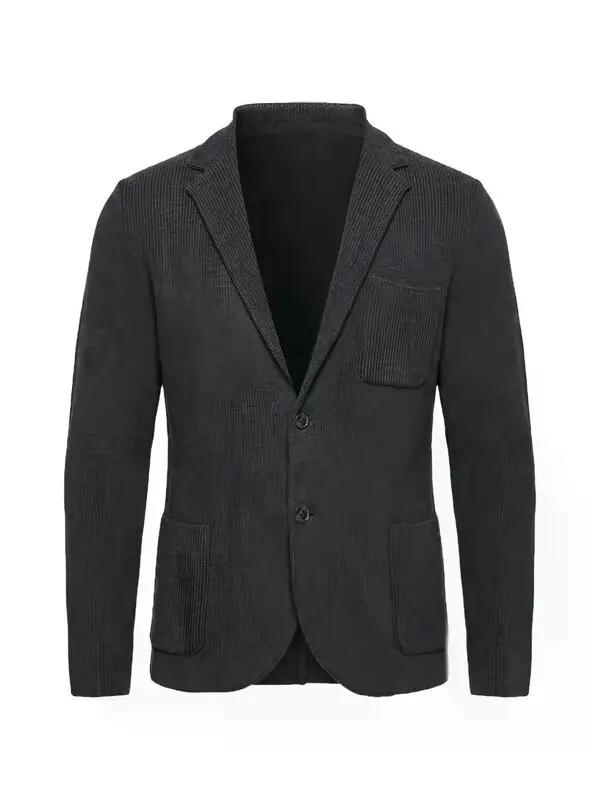 PATRICK ASSARAF Ribbed Pocket Jacket - Grey