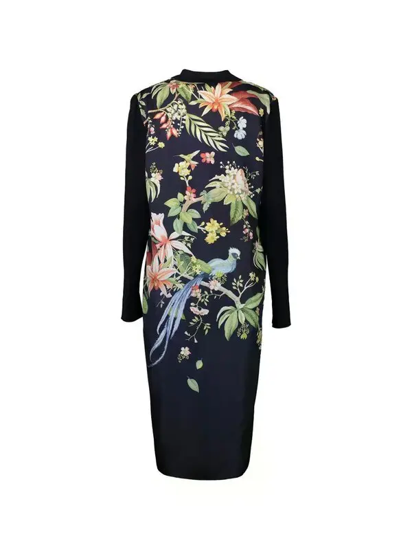 Oscar De La Renta Floral Cardigan