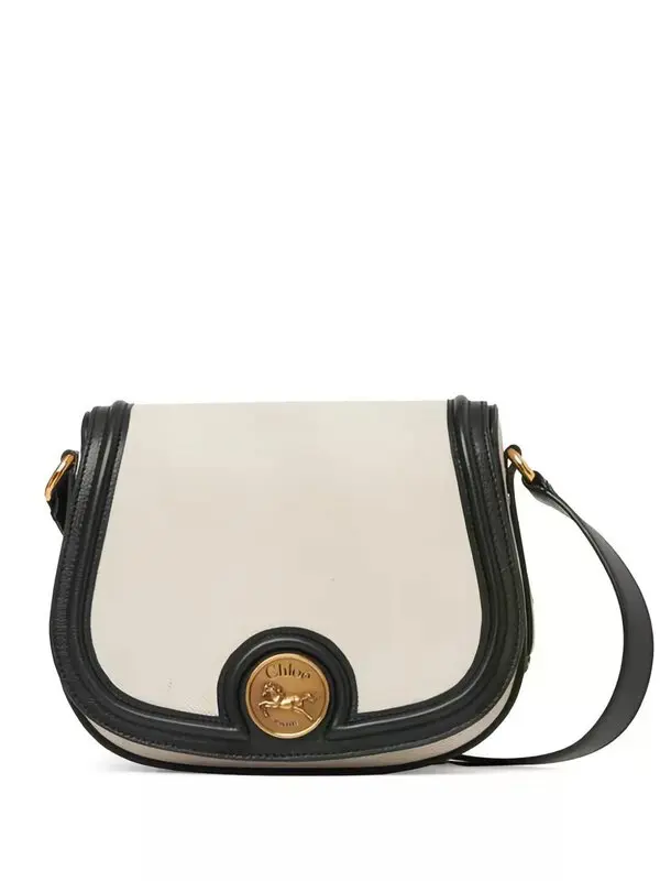 Chloé Logo-plaque Shoulder Bag - Neutrals