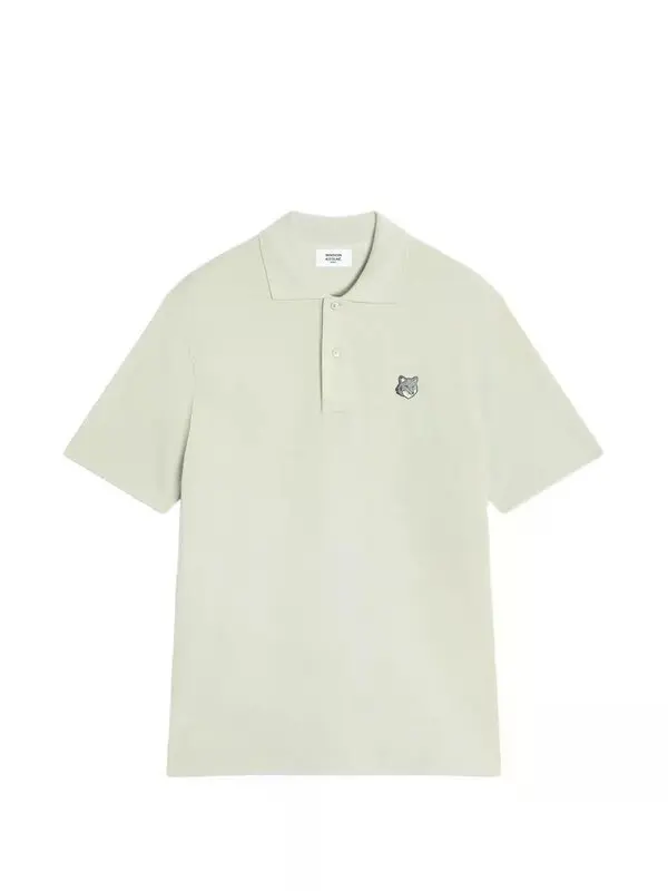 Maison Kitsuné Fox-motif Polo Shirt - Neutrals