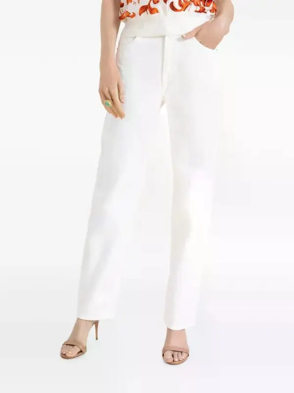 Veronica Beard Wide Leg Jeans - White
