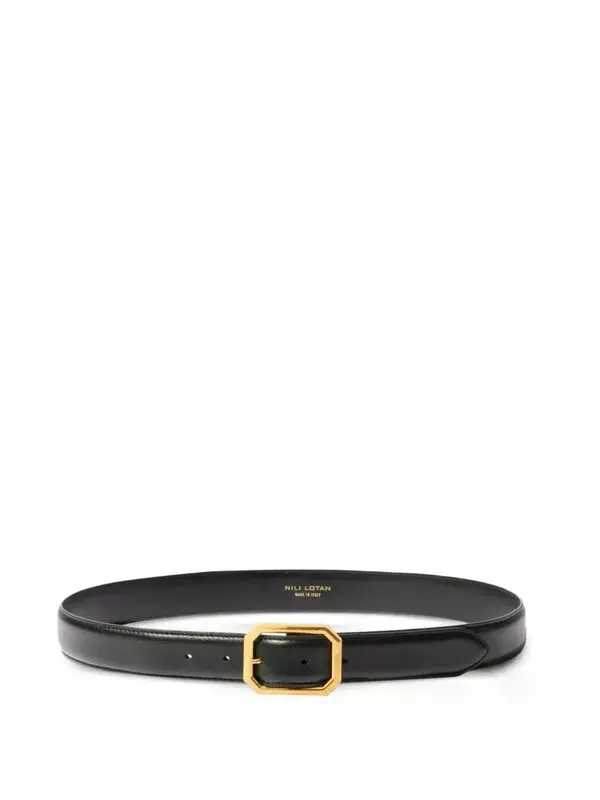 NILI LOTAN Buckle Belt - Black