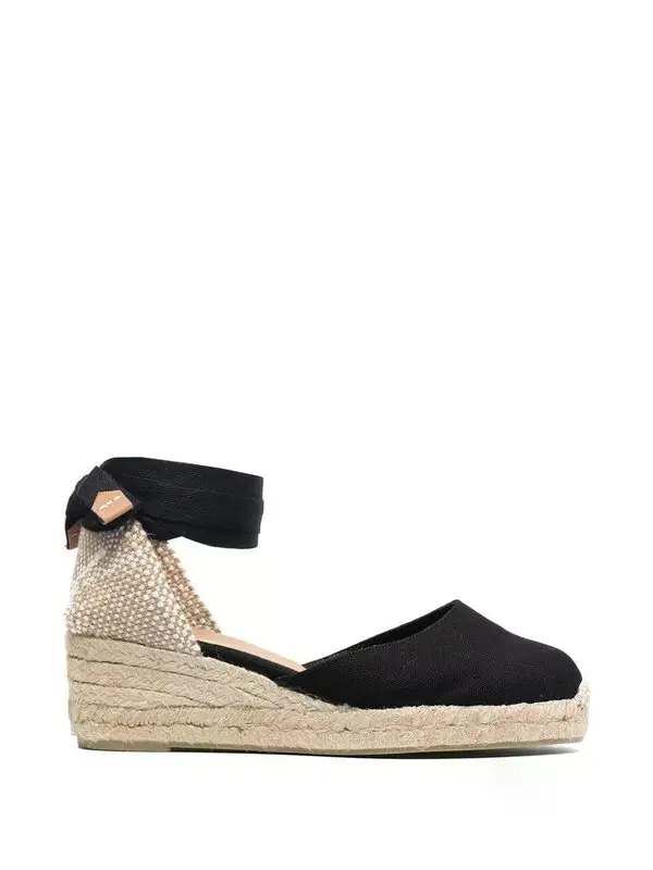 CastaÑer Tie-ankle Espadrilles - Black