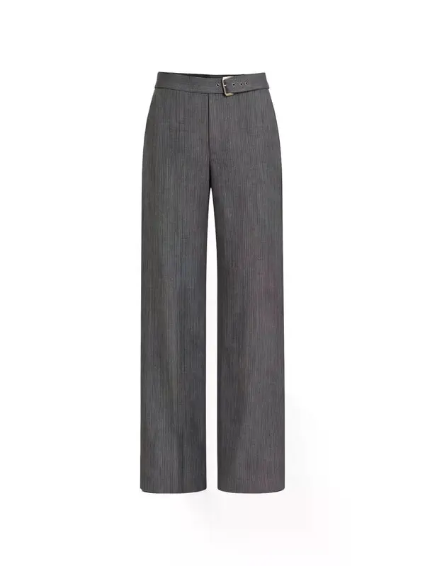 ANN DEMEULEMEESTER Belted Trousers - Grey