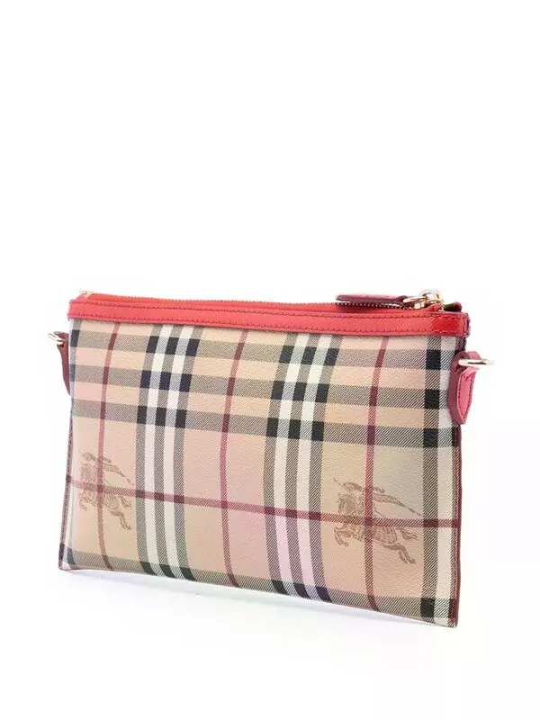 Burberry Haymarket Check Coated Canvas Peyton Crossbody Bag