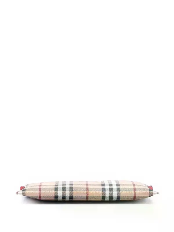 Burberry Haymarket Check Coated Canvas Peyton Crossbody Bag