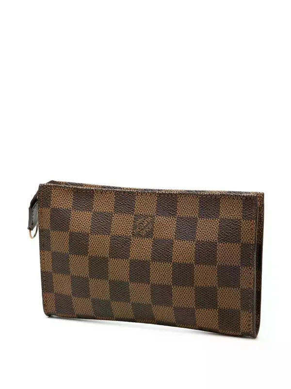 LOUIS VUITTON 1998 Damier Ebene Marais Bucket Pouch