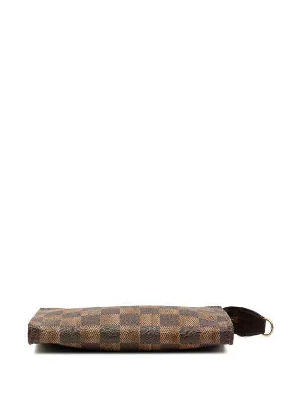 LOUIS VUITTON 1998 Damier Ebene Marais Bucket Pouch