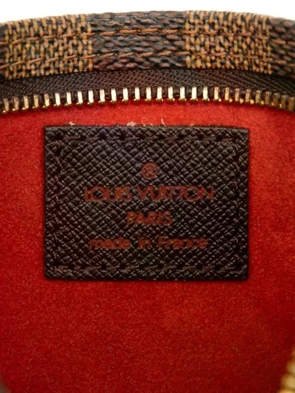 LOUIS VUITTON 1998 Damier Ebene Marais Bucket Pouch