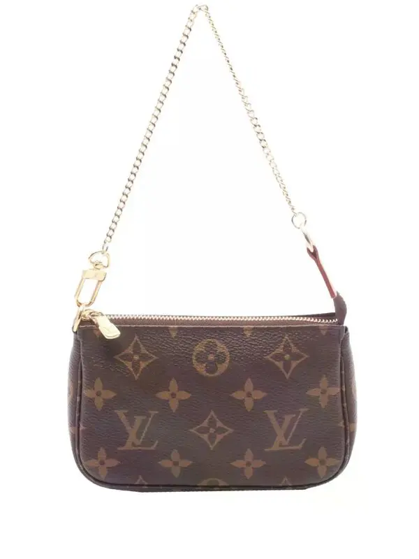 LOUIS VUITTON 2022 Monogram Mini Pochette Accessoires Handbag - Brown
