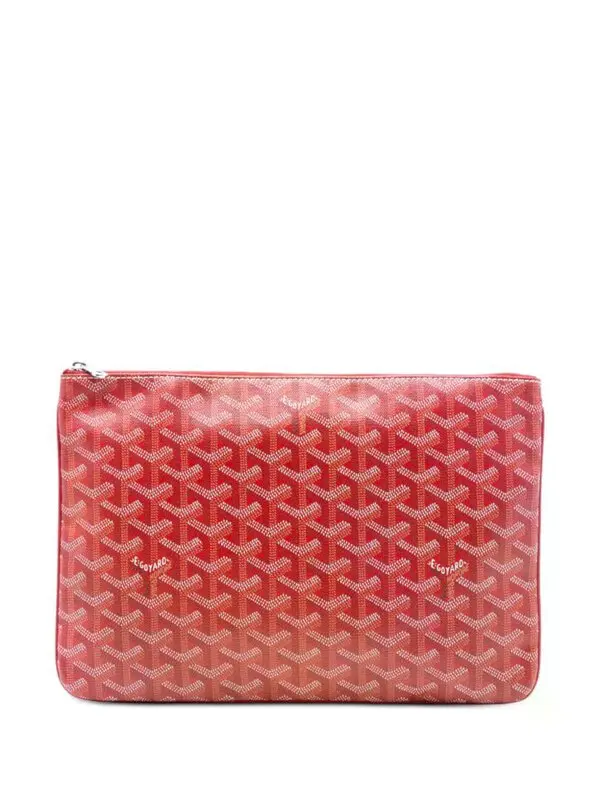 Goyard 2017 Goyardine Senat Mm Clutch Bag - Red