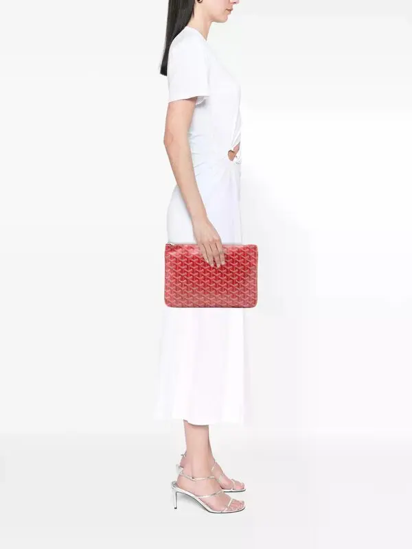 Goyard 2017 Ine Senat Mm Clutch Bag - Red