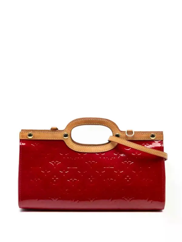 LOUIS VUITTON 2008 Monogram Vernis Roxbury Drive Satchel - Red