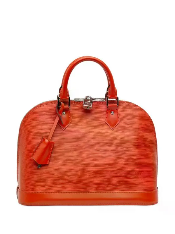 LOUIS VUITTON 2013 Epi Alma Pm Satchel - Orange