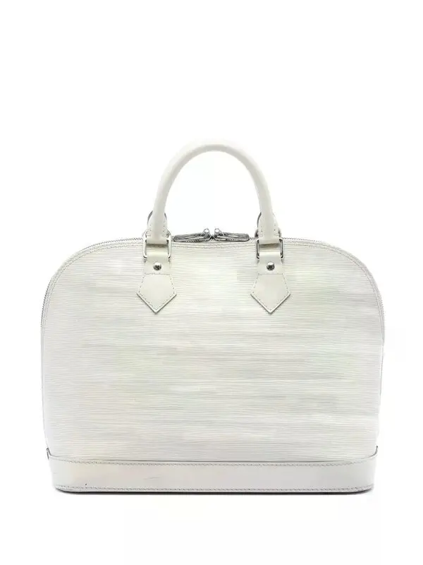 LOUIS VUITTON 2007-2025 Epi Alma Pm Handbag - White