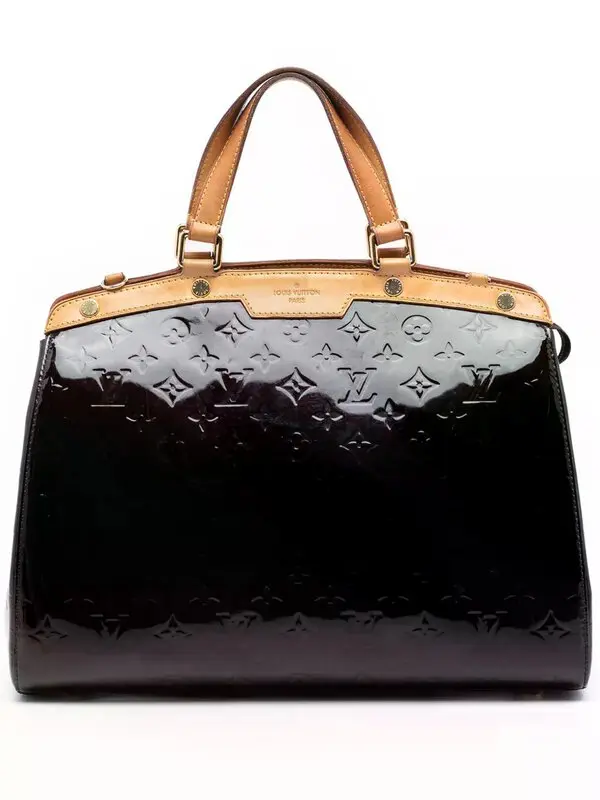 LOUIS VUITTON 2012 Monogram Vernis Brea Gm Satchel - Purple