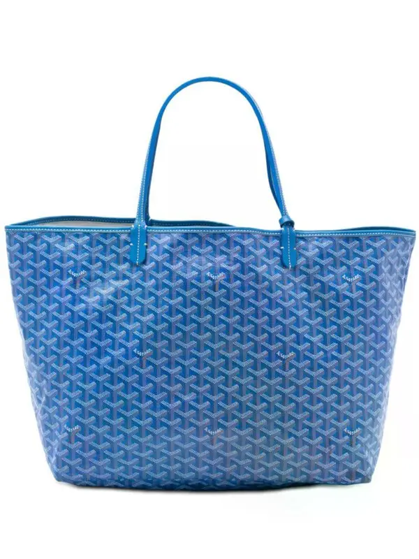 Goyard 2015 Goyardine Saint Louis Gm Tote Bag - Blue