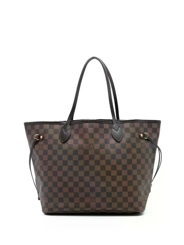 LOUIS VUITTON 2013 Damier Ebene Neverfull Mm Tote Bag - Brown