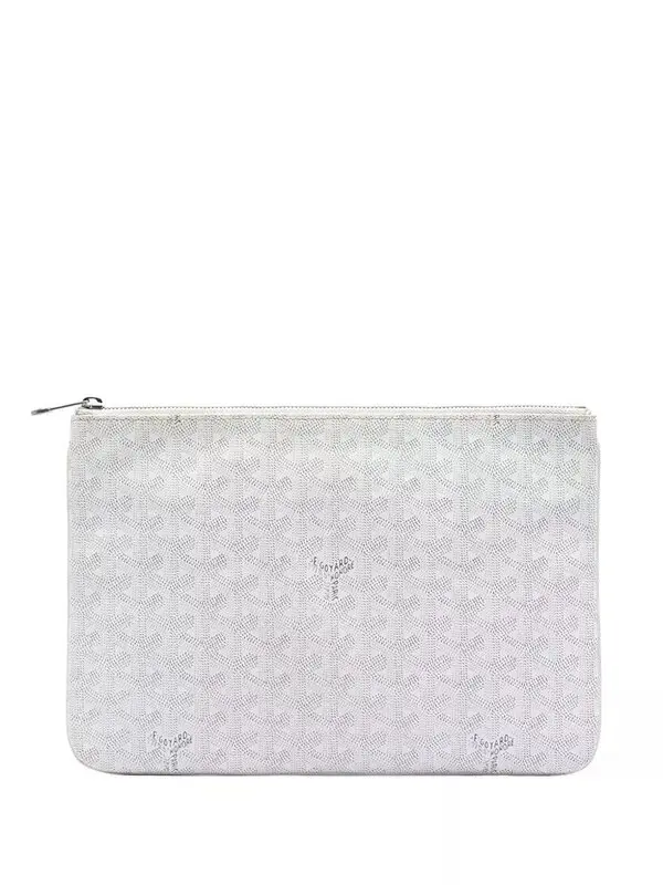 Goyard 2011 Goyardine Senat Mm Clutch Bag - White