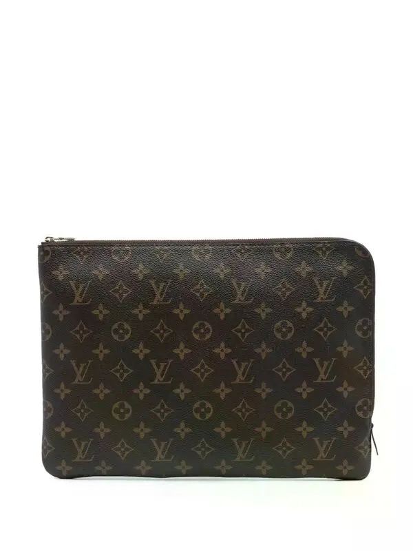 LOUIS VUITTON 2017 Monogram Etui Voyage Mm Clutch Bag - Brown