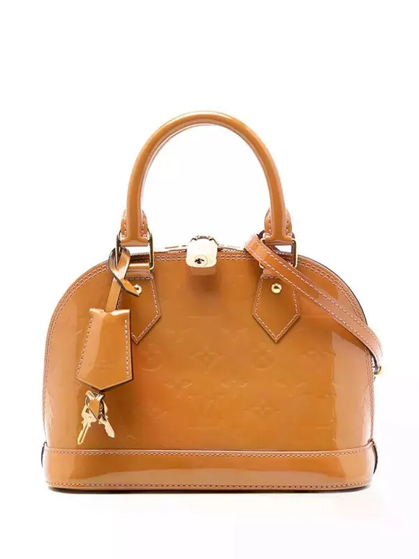 LOUIS VUITTON 2012 Monogram Vernis Alma Bb Satchel - Brown