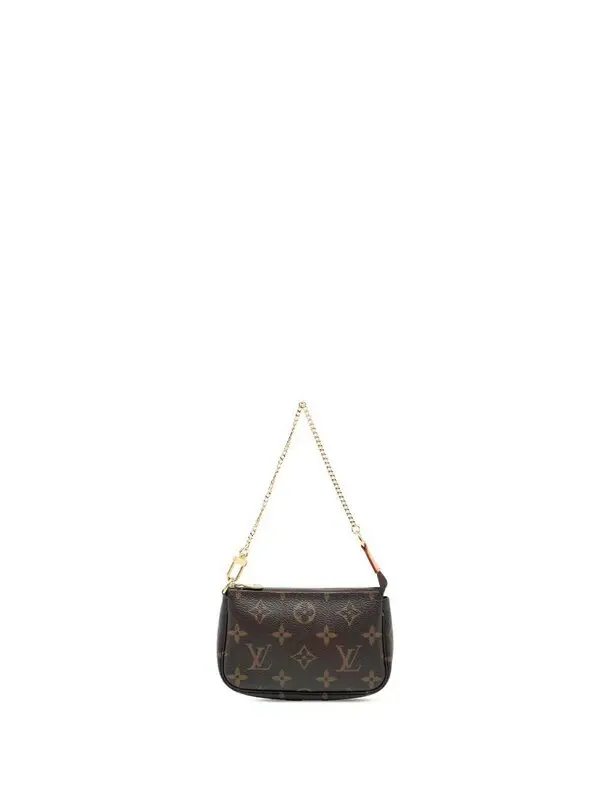 LOUIS VUITTON 2020 Monogram Mini Pochette Accessoires Handbag - Brown