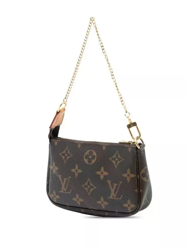 LOUIS VUITTON 2020 Monogram Mini Pochette Accessoires - Brown