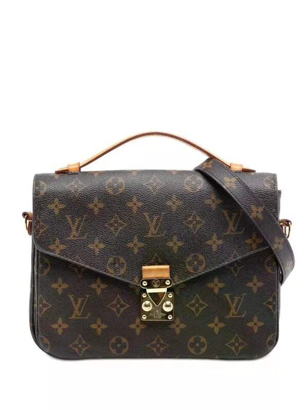 LOUIS VUITTON 2016 Monogram Pochette Metis Satchel - Brown