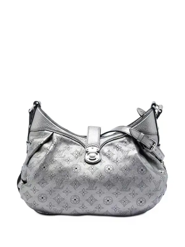 LOUIS VUITTON 2008 Monogram Mahina Xs Crossbody Bag - Silver