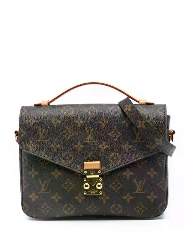 LOUIS VUITTON 2017 Monogram Pochette Metis Satchel - Brown