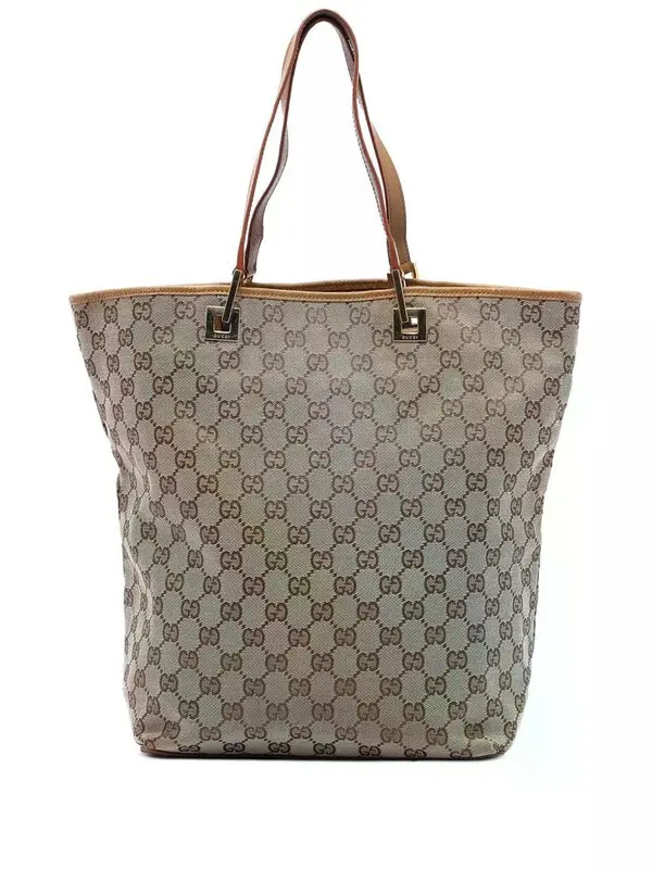 Gucci 2000-2015 Gg Canvas Tote Bag - Brown