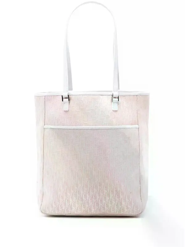 Dior 2004 Diorissimo Trotter Canvas Tote Bag - Pink