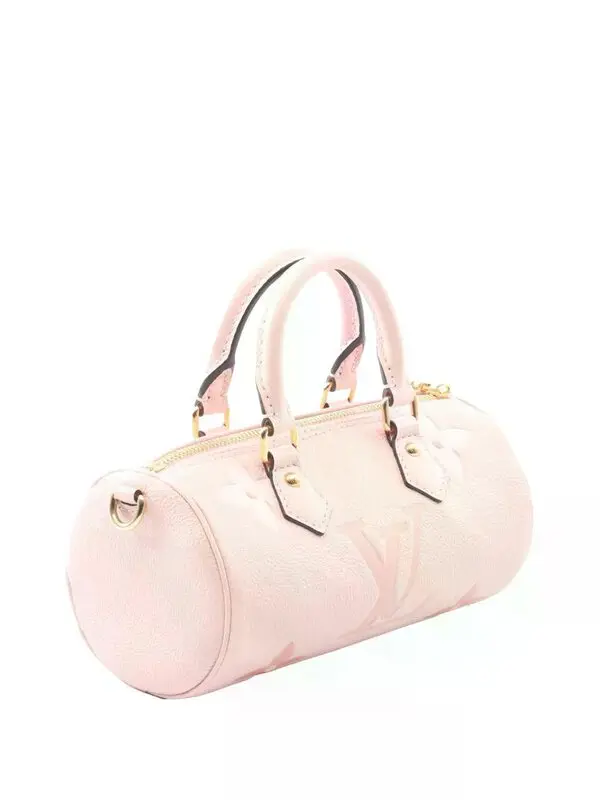 LOUIS VUITTON Monogram Empreinte Papillon Bb Satchel - Pink