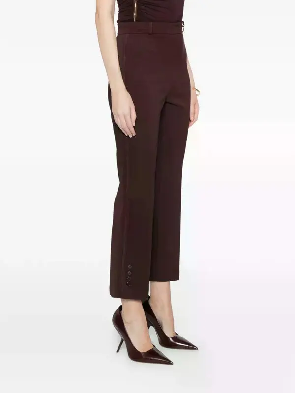 Elisabetta Franchi Tailored Stretch Crêpe Trousers With Logo Detail