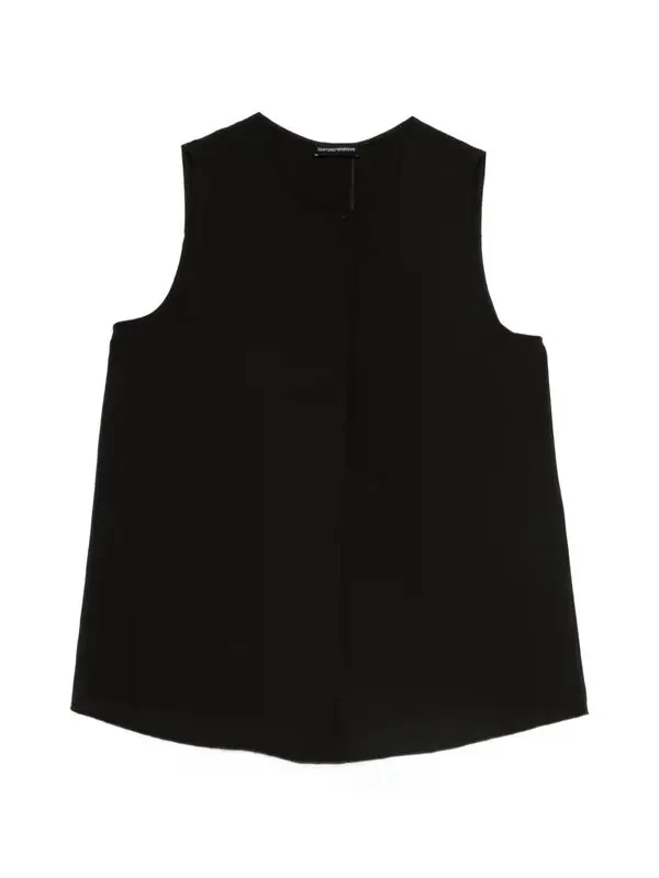 Emporio Armani Sleeveless Blouse - Black