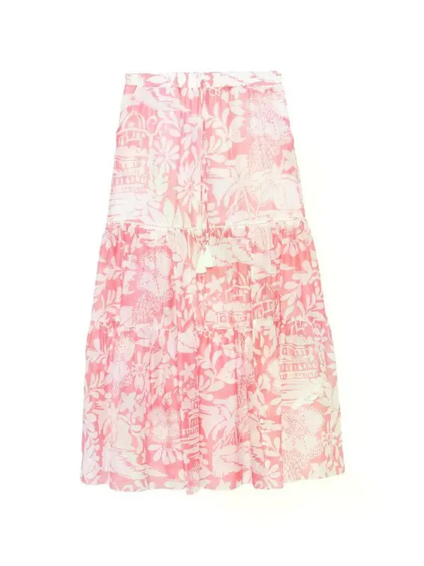 ERMANNO FIRENZE Floral-print Midi Skirt - Pink